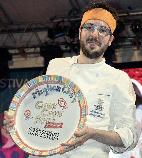 Fabrizio Ferrari e la sua ricetta cous cous di pesce | ItaliaSquisita.net